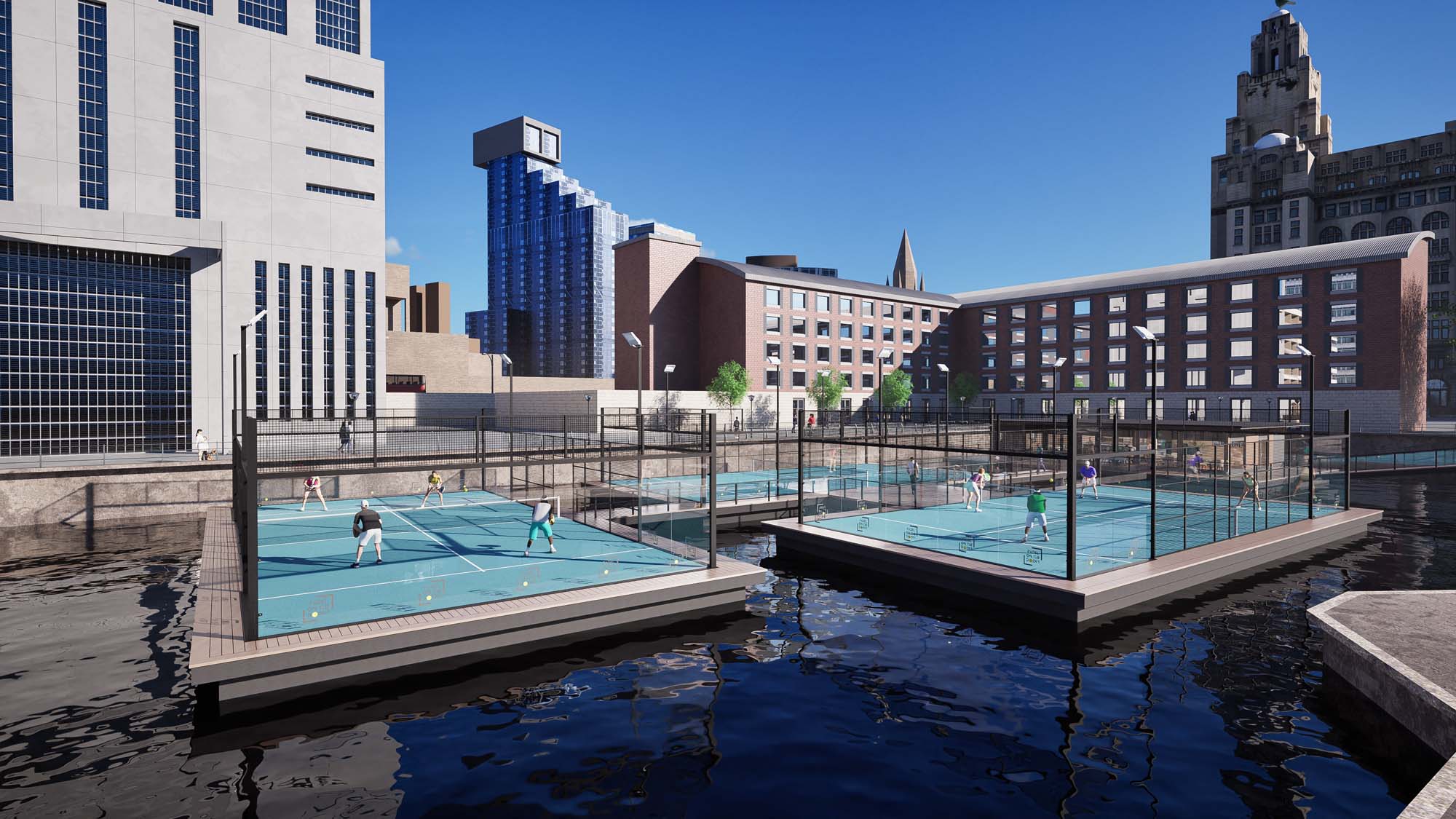 UK’s First Floating Padel Tennis Courts coming to Liverpool Waters ...